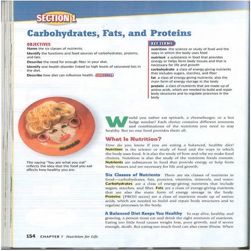 Nutrition chapters grade 9 | PDF