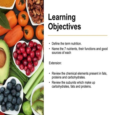 Nutrition- 1st class | PPTX