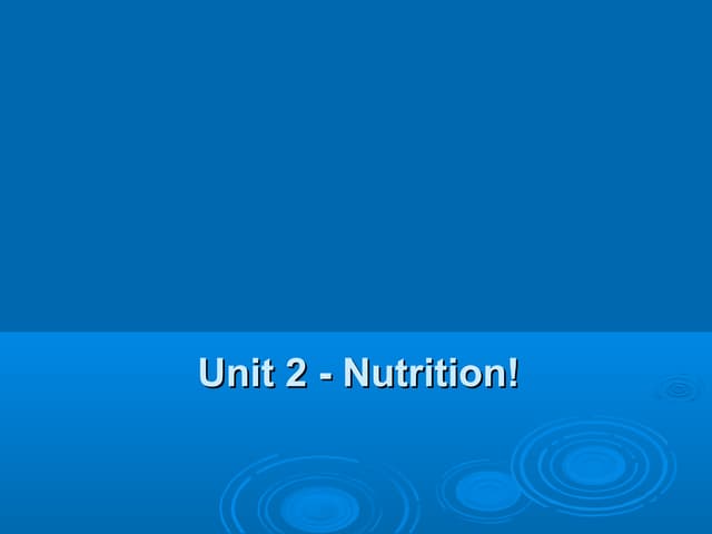 The Six Essential Nutrients: Lesson Plan And Worksheet | PDF ...