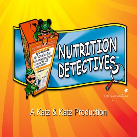 Nutrition Detectives Class (4-6th grade) | PPT