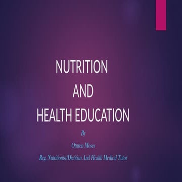 Nutrition communication | PPTX