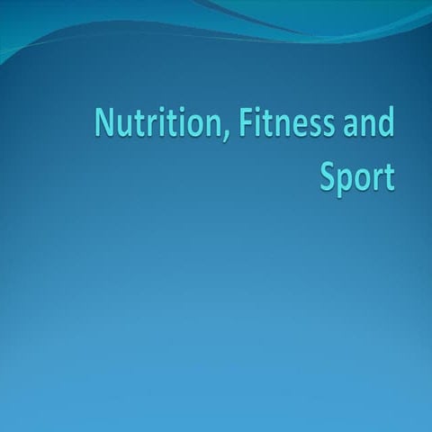 Nutrition fitness and sports ch12 | PPT