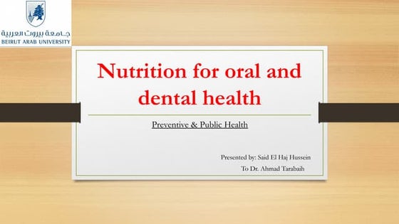 Oral hygiene ppt | PPTX