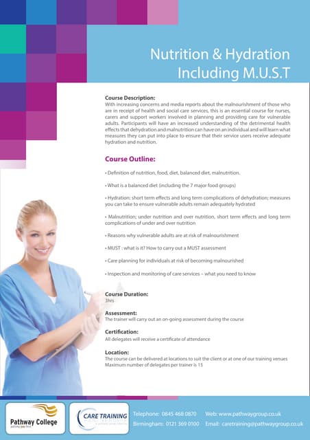 NUTRITION COURSE OUTLINE OUTLINING A SELF READING GUIDE | DOCX