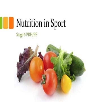 Nutrition in Sports unit | PPTX