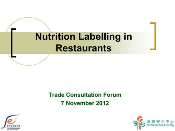Philippines Nutrition and Labelling Claims 2015 | PPT