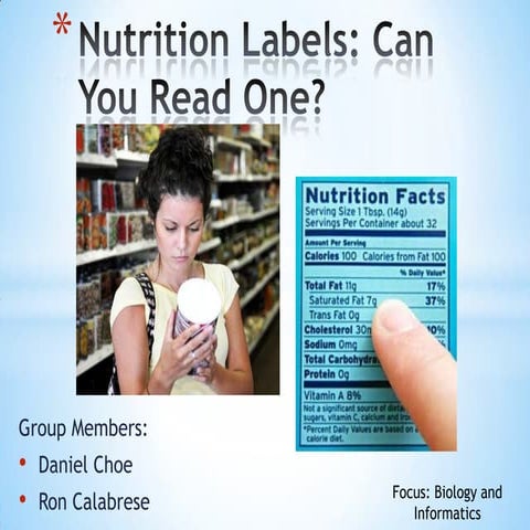 Nutrition labels | PPTX | Heart and Cardiovascular Diseases | Diseases ...