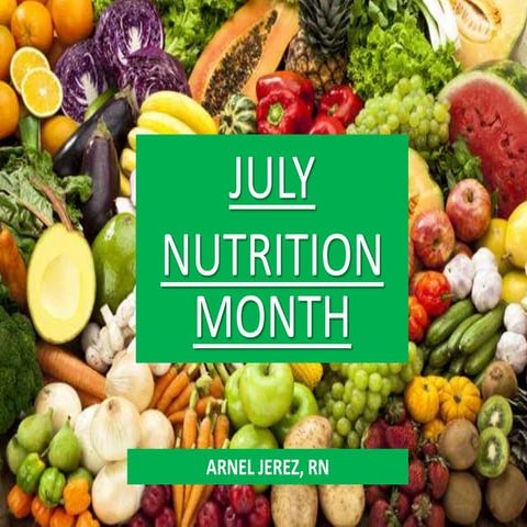 Nutrition Month 2015 Philippines | PPTX