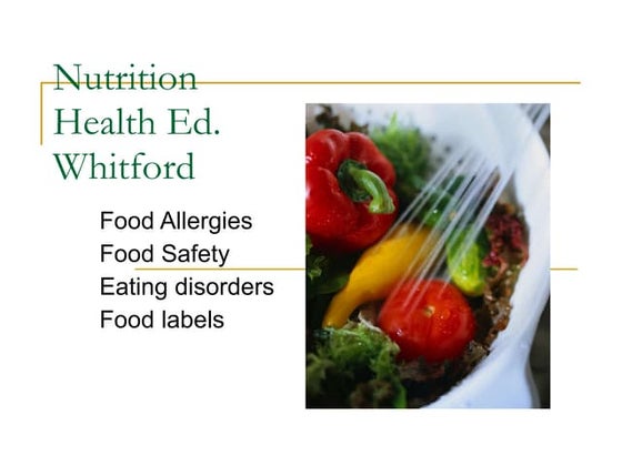 Food Allergen Awareness Training | PPT
