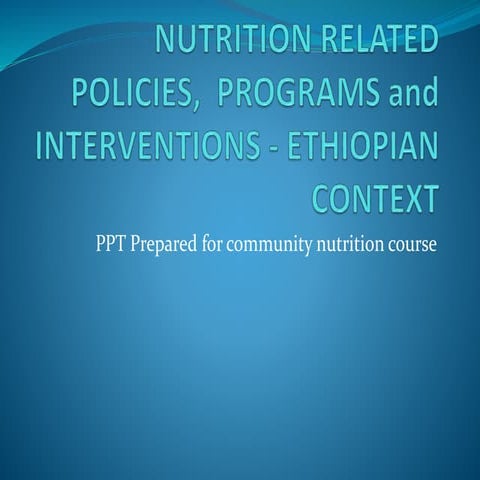 1.4 PPT- Integrated Programming - Nutrition Specific and Sensitive ...