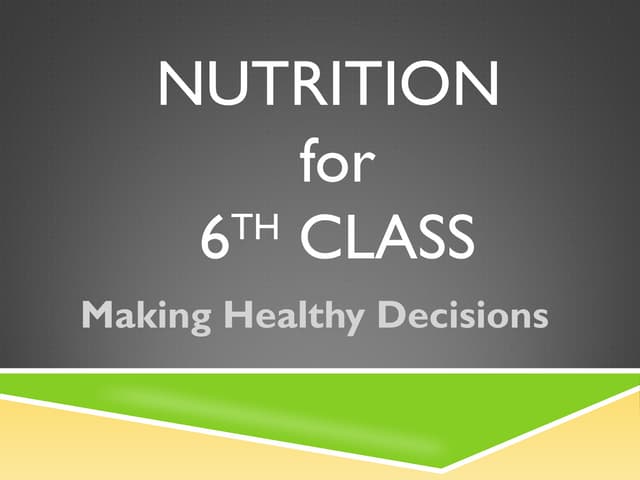 The 6 nutrients | PPT