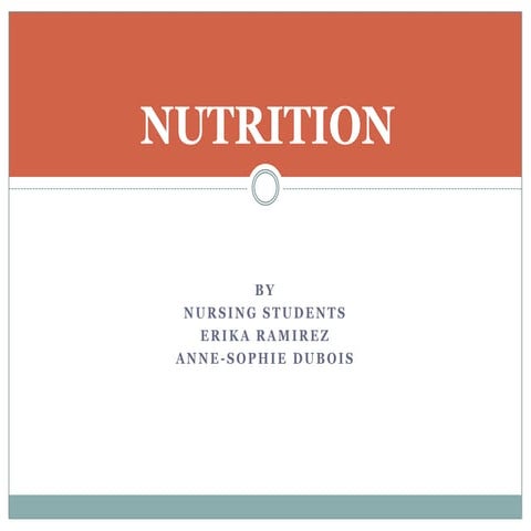 Nutrition ppt | PPTX