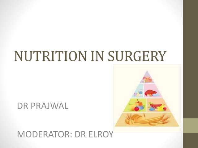 Nutrition in surgery | PDF