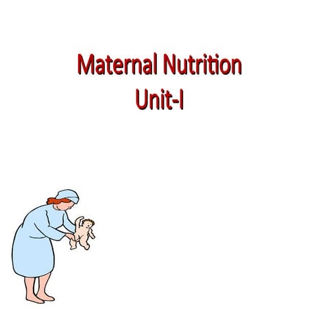 Nutrition Pregnancy And Lactation Ppt Ppt