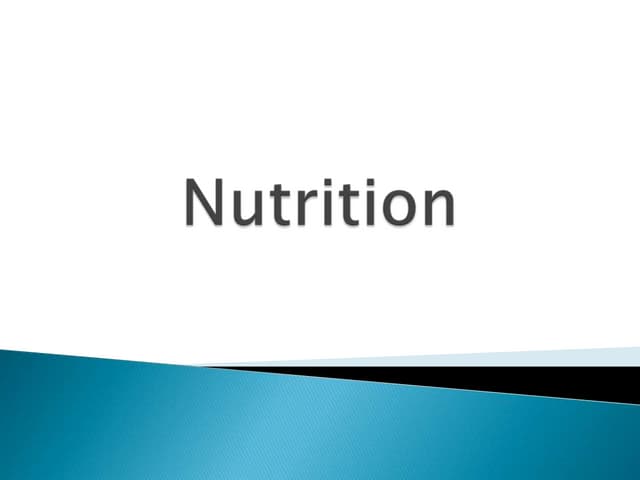 The 6 nutrients | PPT