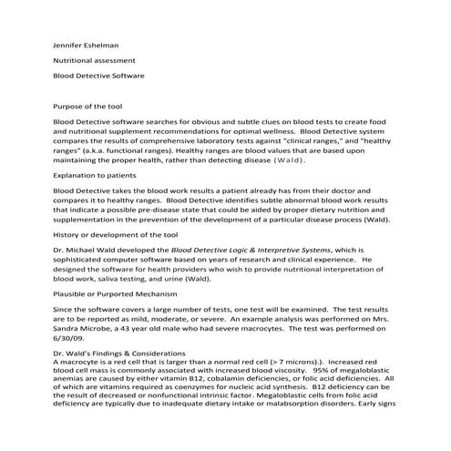 Nutrition project | PDF