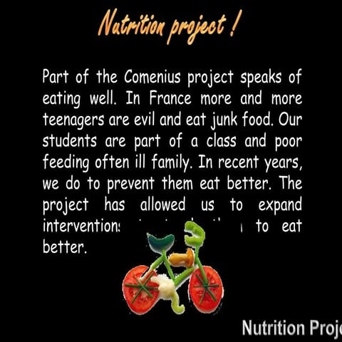 Nutrition project | PPTX