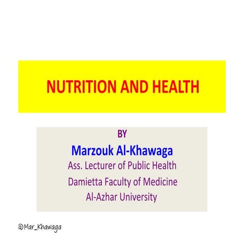 Nutrition session | PDF