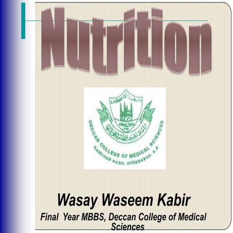 Nutrition wasay | PPTX