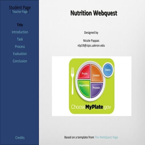 Nutrition webquest | PPT