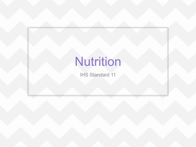 Basic Nutrition | PPT