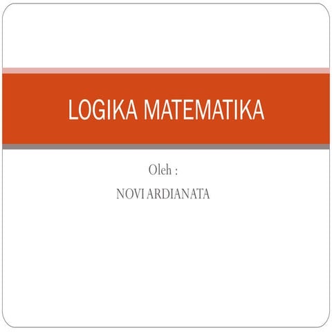 Logika Matematika | PPT