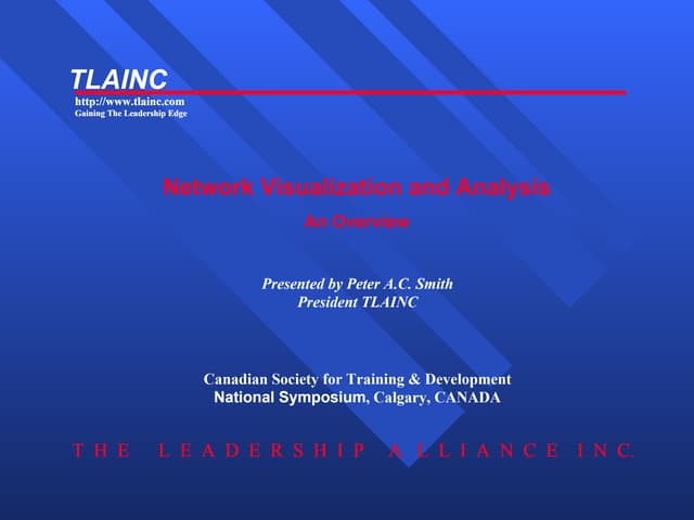 Network Visualization And Analysis An Overview Ppt