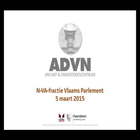 ADVN - archief en onderzoekscentrum | PPT