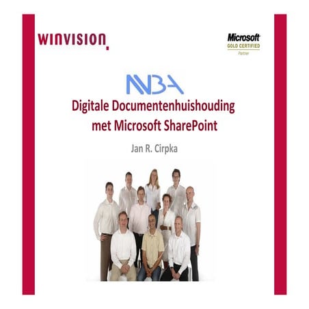 SharePoint Digitale Documentenhuishouding NVBA | PPT