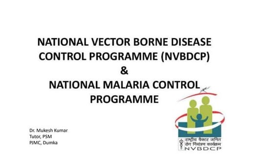 National Vector Borne Disease Control Programme | PDF | Infectious ...