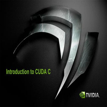 Introduction To Cuda C Nvidia Notes Ppt