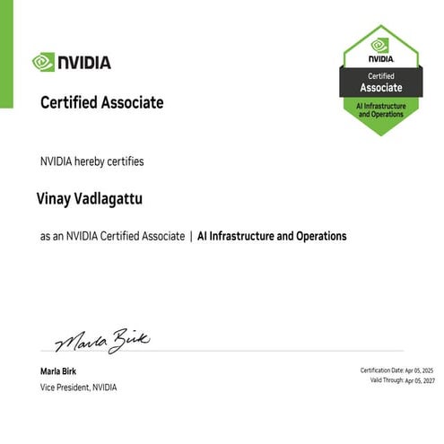 NVIDIA Certified AI operations and Infra | PDF