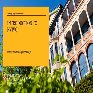 I&LS Introduction to NVivo | PPT