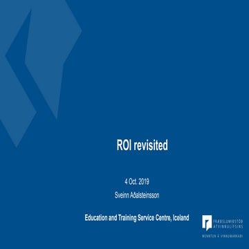 ROI revisited | PPT