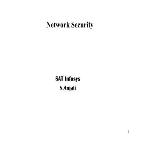 network security for ece cse it students | PDF