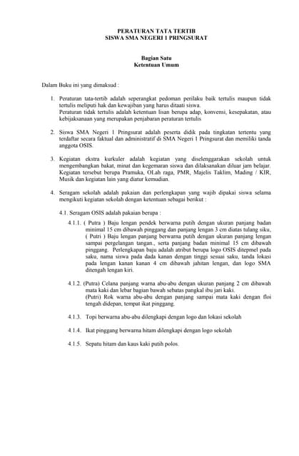 Tata Krama dan Tata Tertib Kehidupan Sosial Sekolah | PPT