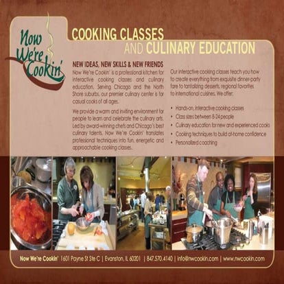Brochure: Cooking Classes and Culinary Education | PPTX