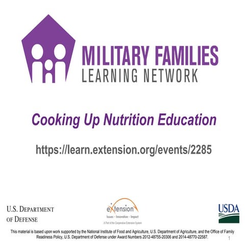 Cooking Up Nutrition Education | PPT