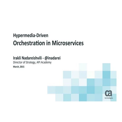 Hypermedia-Driven Orchestration in Microservices | PDF | Computing | Technology & Computing