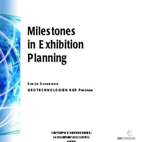 Milestones in Exhibition Planning | PPT