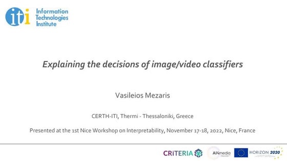 Learning Visual Explanations For Dcnn Based Image Classifiers Using An
