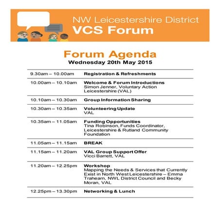 North West Leicestershire Final Forum Agenda | PDF