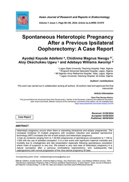 Ectopic Pregnancy : Definition, Triad, Diagnosis, and Treatment | PPT