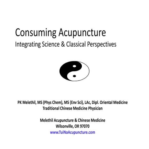 Pain management by acupuncture | PPT