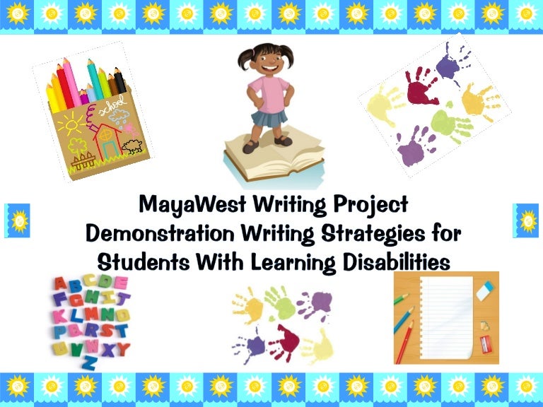Writing Strategies For Students With Learning Disabilities Writing Strategies For Students With Learning Disabilities