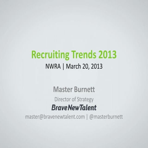 NWRA Q1 Program | PPTX