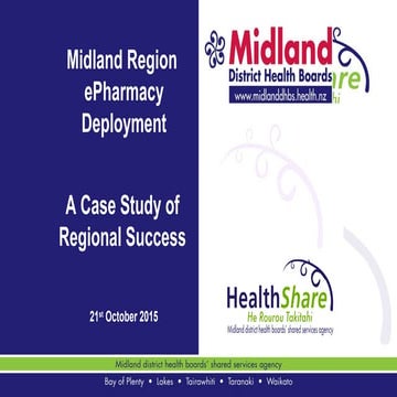 Midland Region ePharmacy Deployment - a case study of regional success ...