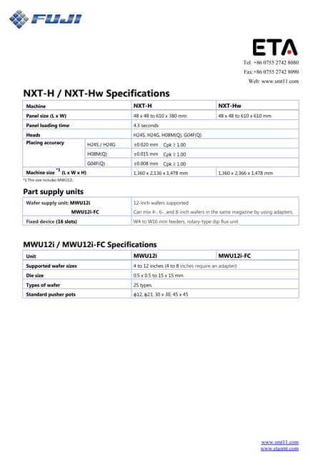 FUJI pick and place machine Nxtiii | PDF | Auto Type | Automotive