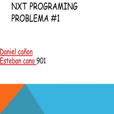 Nxt programac | PPT