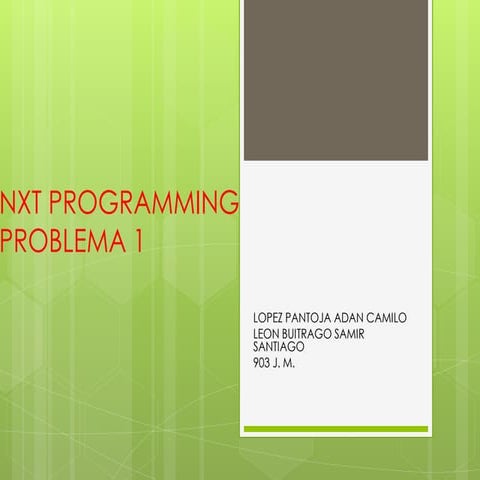 Nxt programming | PPT